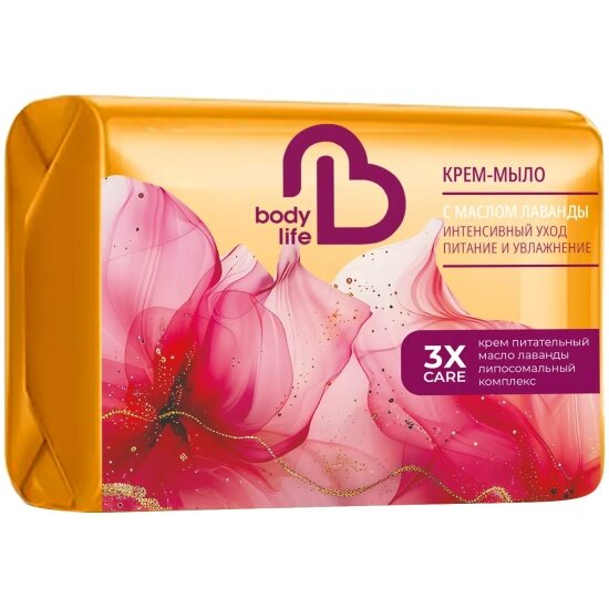 Крем-мыло туалетное Свобода Body Life с маслом лаванды, 100 г