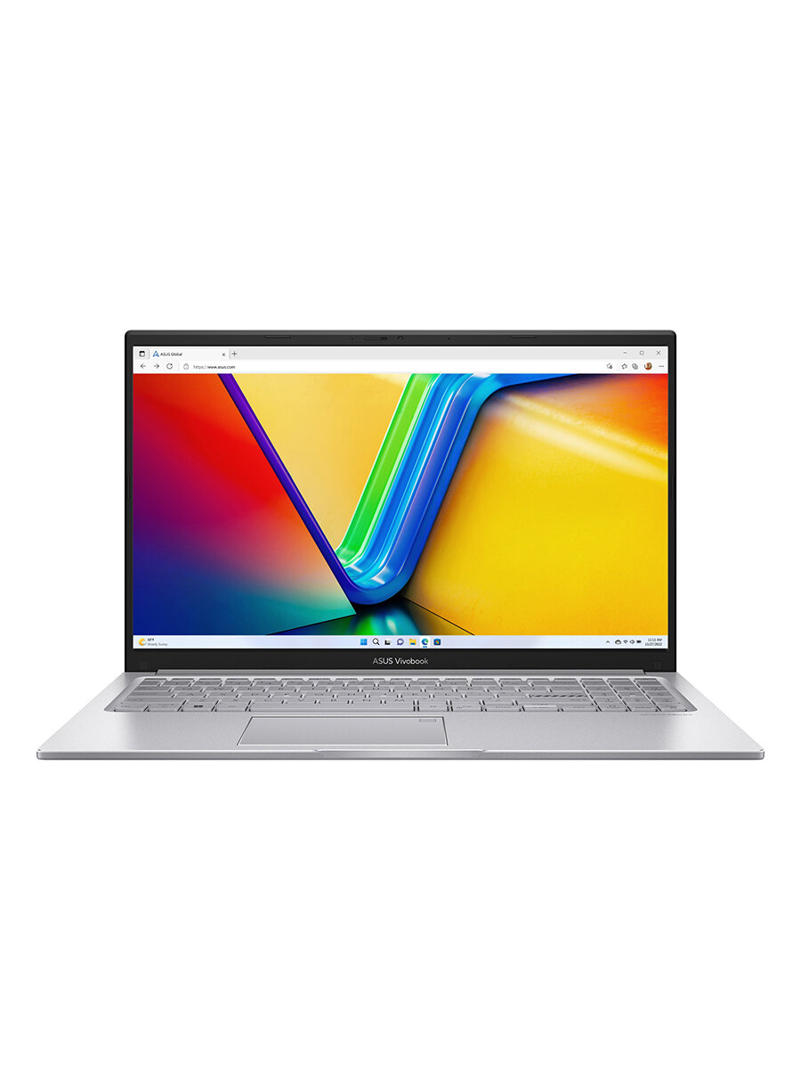 Ноутбук 15.6" WVA FHD ASUS X1502VA-BQ1373 silver (Core i5 13420H/16Gb/512Gb SSD/VGA int/noOS) (90NB10T2-M01Y90)