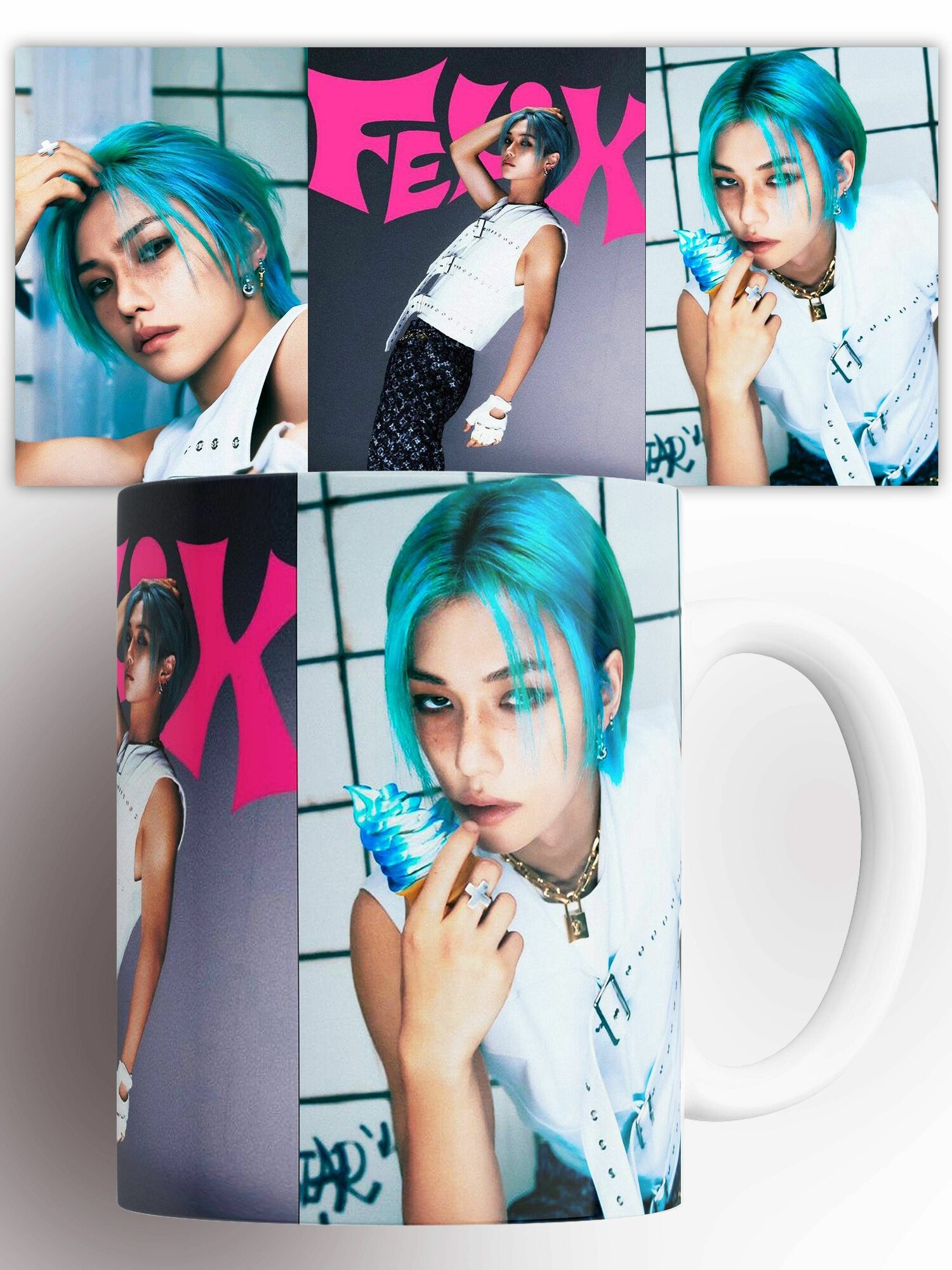 Кружка Стрей Кидс Stray Kids K POP Феликс 330 мл