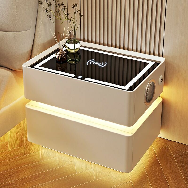 Стильный прикроватный столик в стиле лофт с функцией умного дома и Bluetooth колонкой