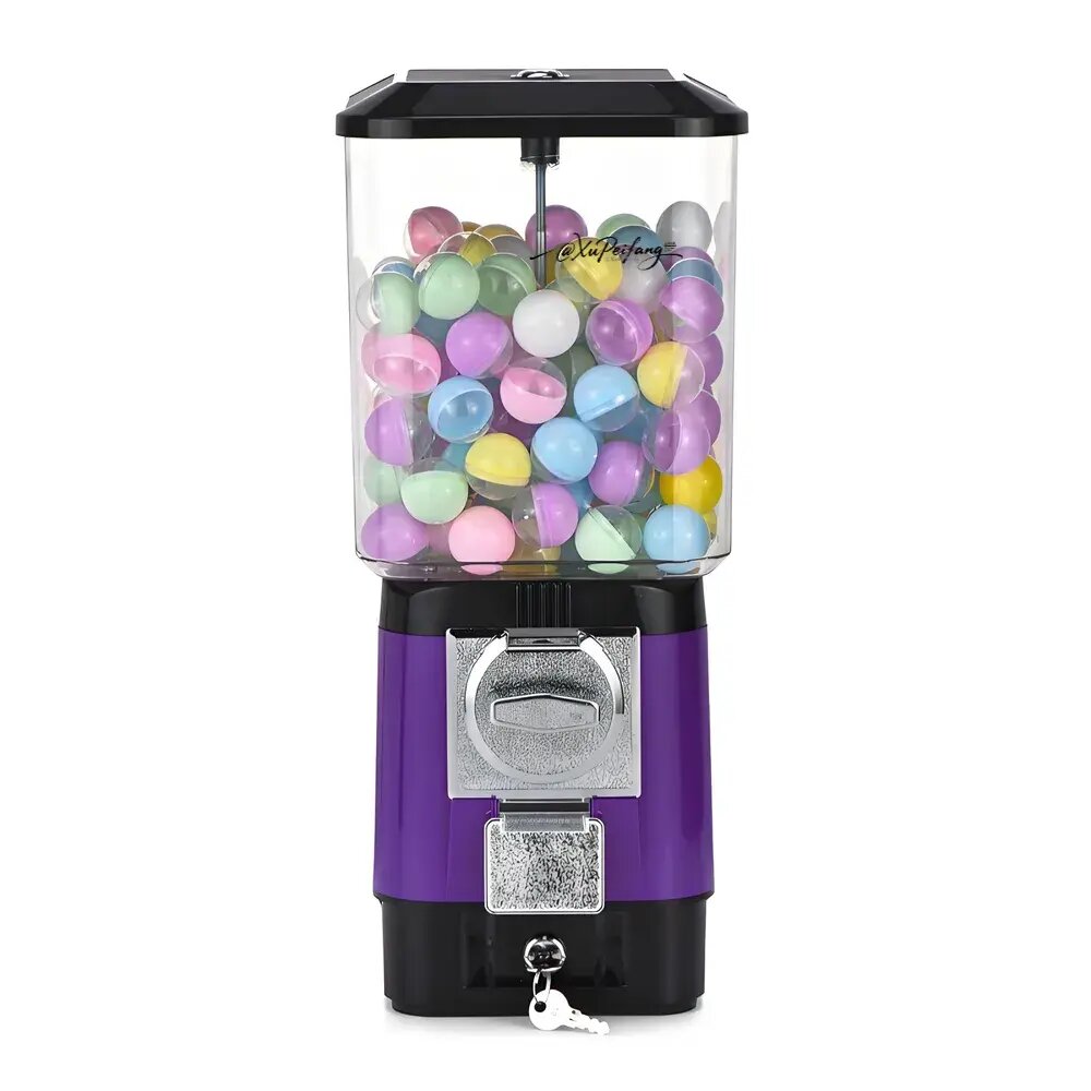 Вендинговый автомат Gacha, для капсул 25-32мм, пластик/металл, фиолетовый