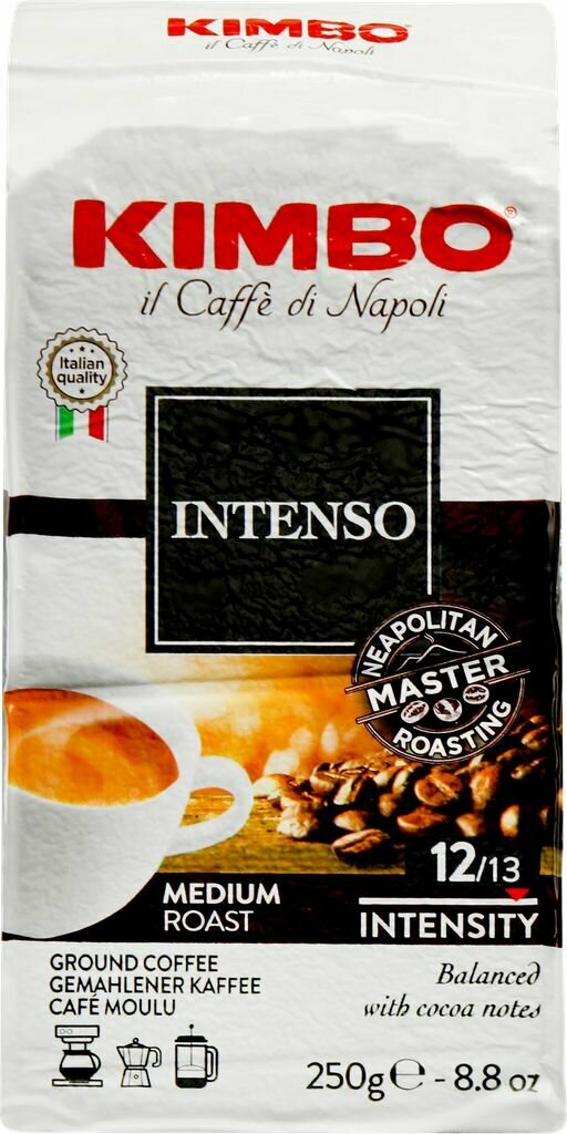 Кофе молотый KIMBO Aroma Intenso натуральный, 250г