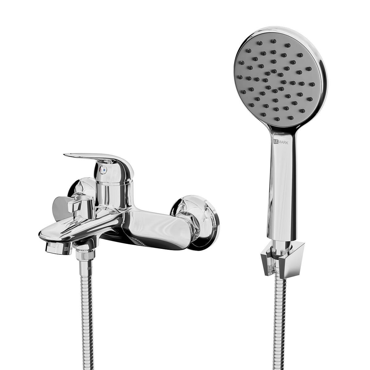Смеситель для ванны Lemark Plus Advance LM1214C хром, рычажное управление, латунь