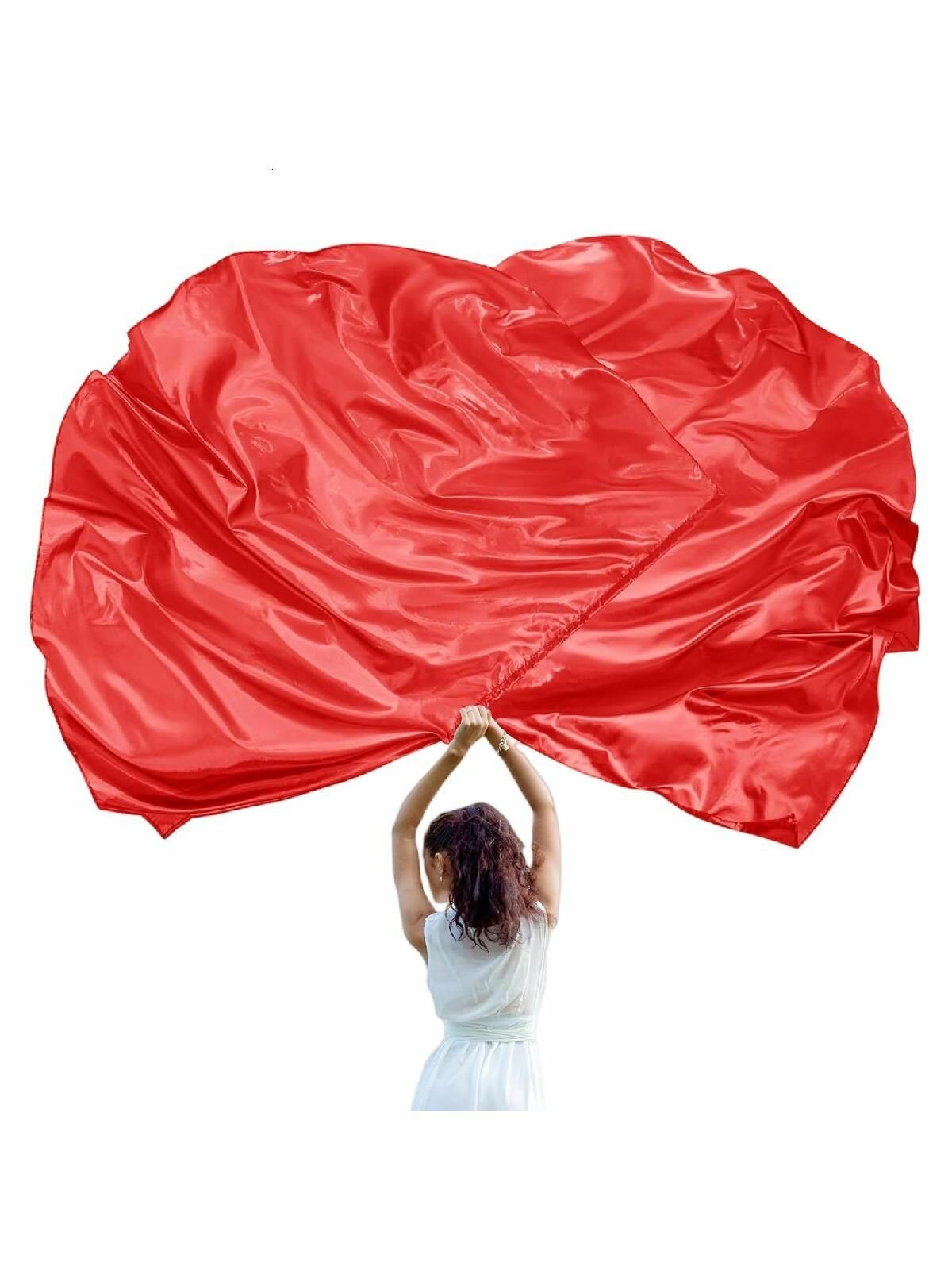 Флаг с крыльями ангела для поклонения и танцев, красный