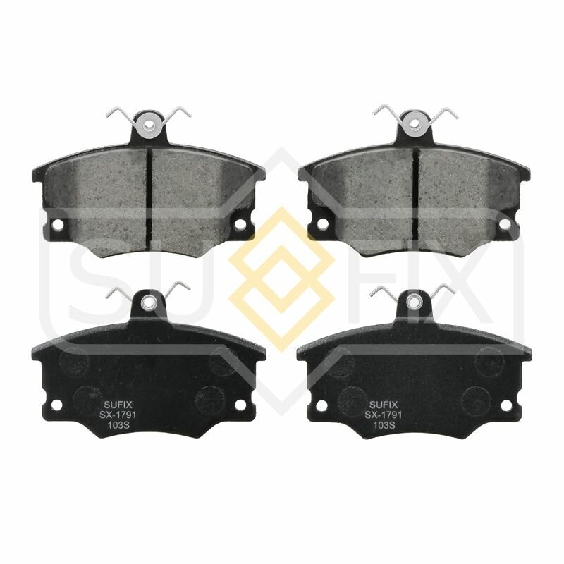 SUFIX Колодки тормозные передние FIAT Barchetta 1.8 95-05/ Panda 0.6-1.3 80-04/ Punto 1.2-1-7 93-00/ Tempra 1.4-2.0 90-96/ Tipo 1.1-2.0 90-95/ Uno 1.4-1.7d 85-94