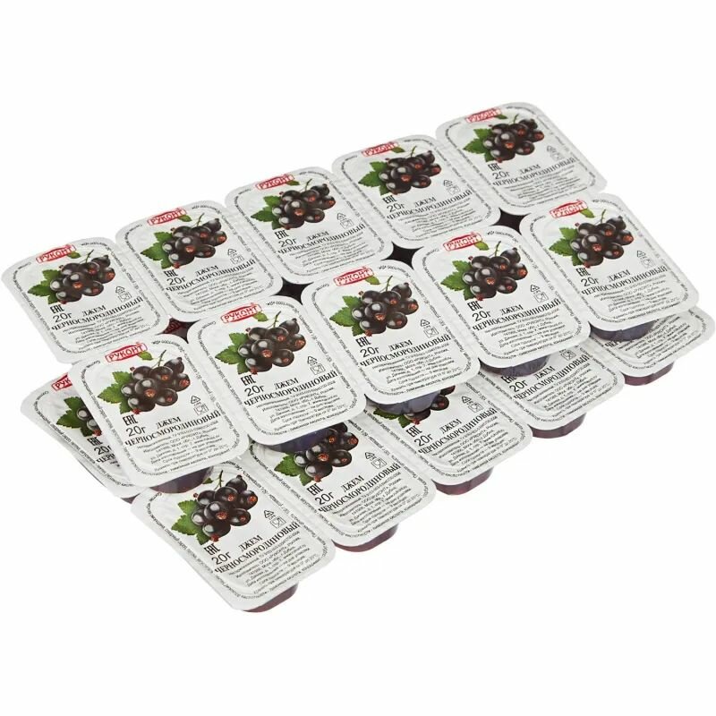 Джем Руконт порционный черная смородина, 20 г, 20 шт./уп.