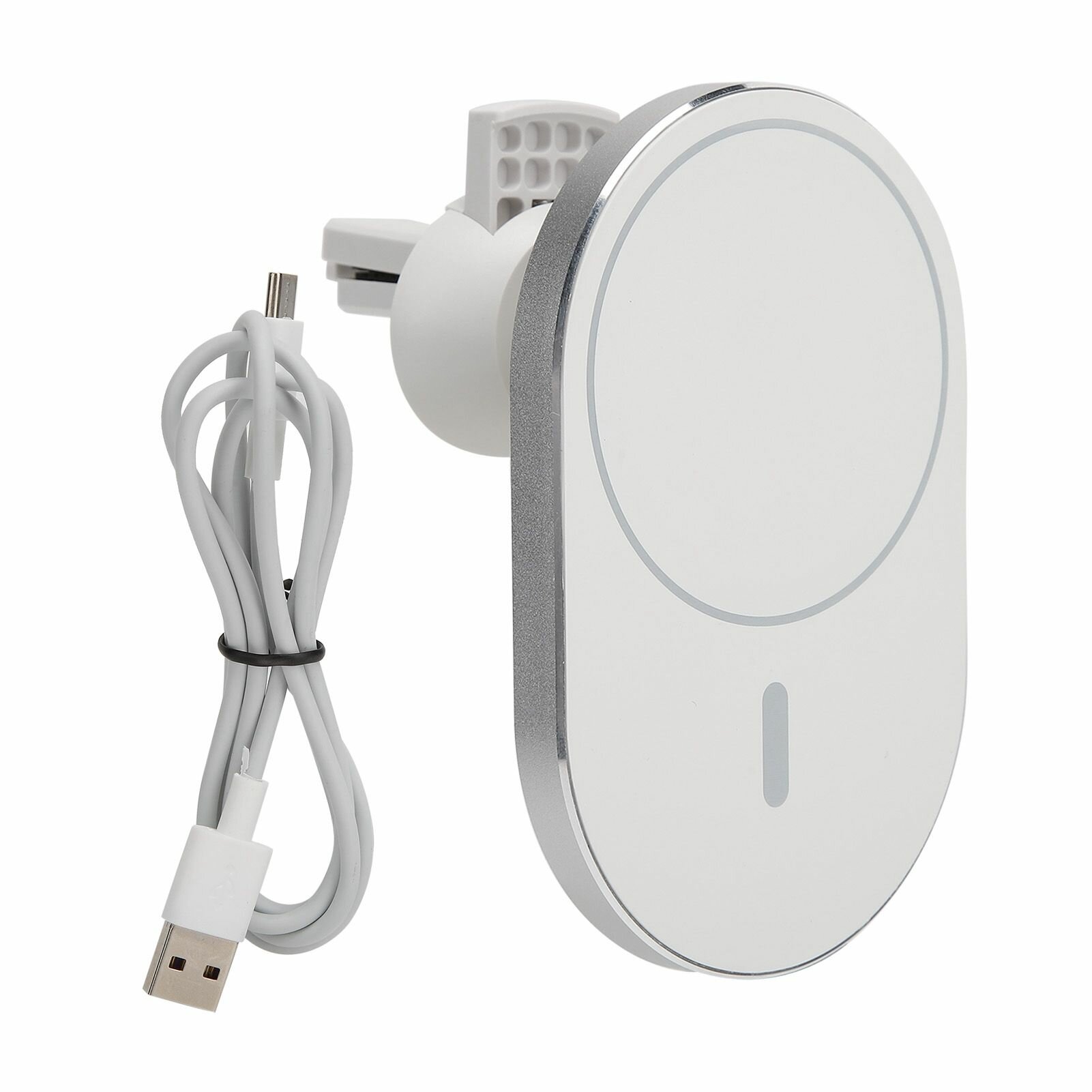 15 Вт круглое MagSafe авто-зарядка белая, магнитное всасывание