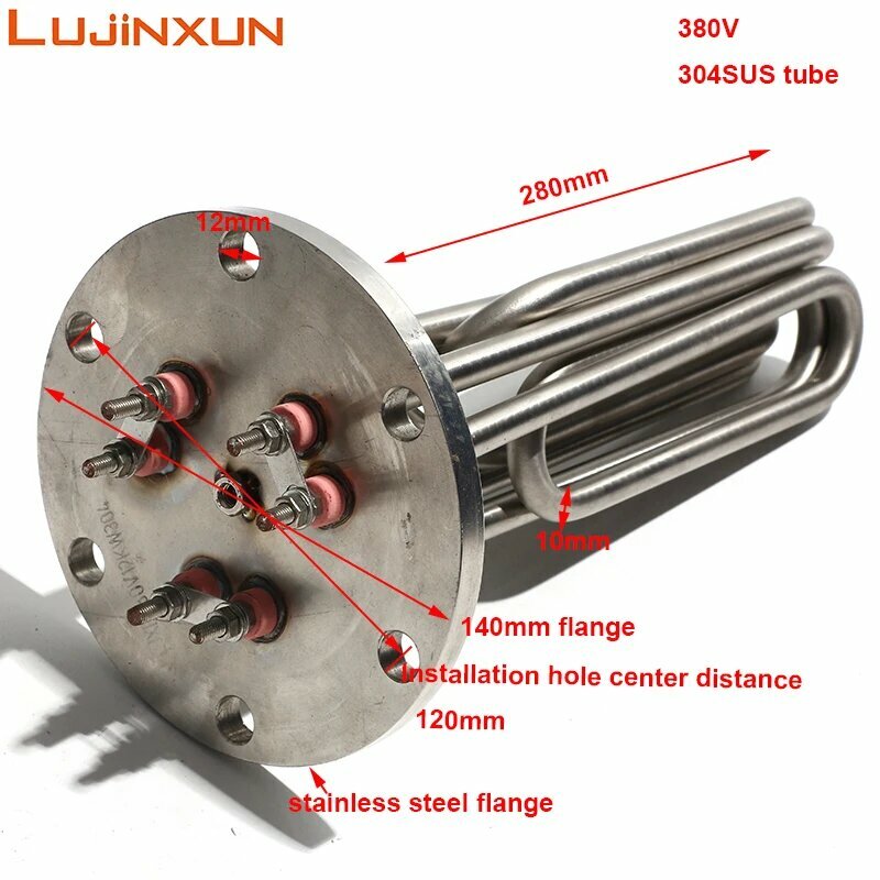 Нагревательный элемент фланцевый LUJINXUN 380V, 18KW, 280mm