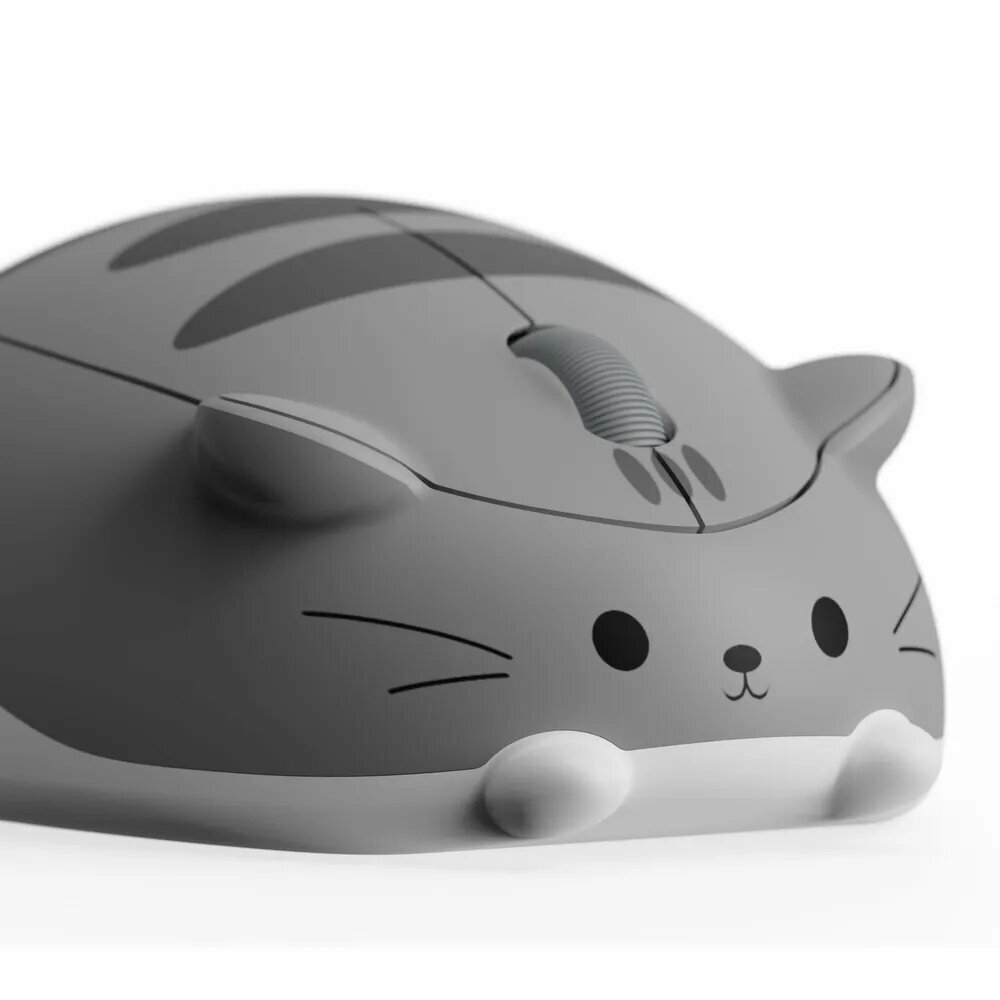 Мышь беспроводная Cat Theme O97K, серый