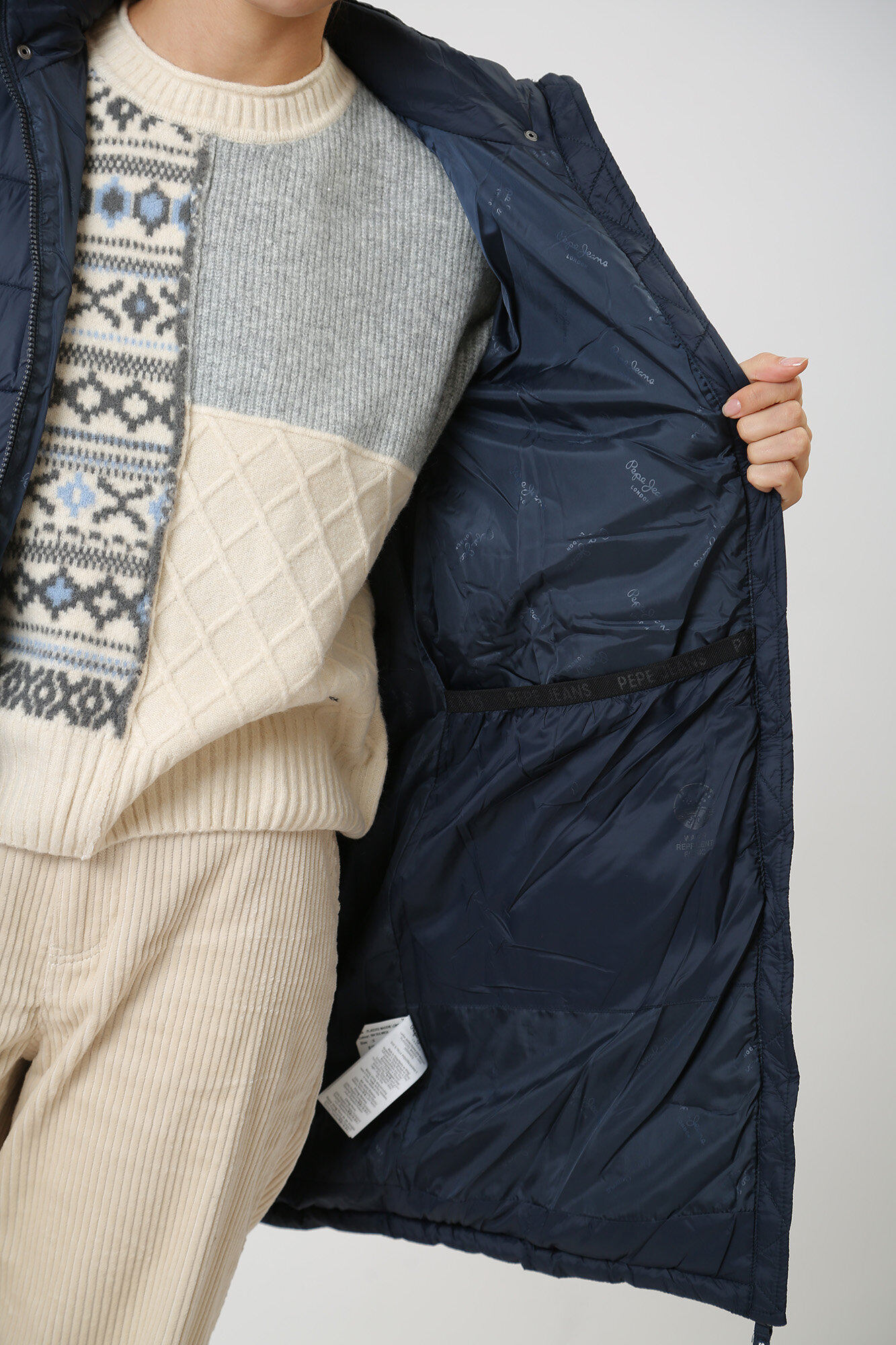 Куртка Pepe Jeans, размер M, синий — фото 1