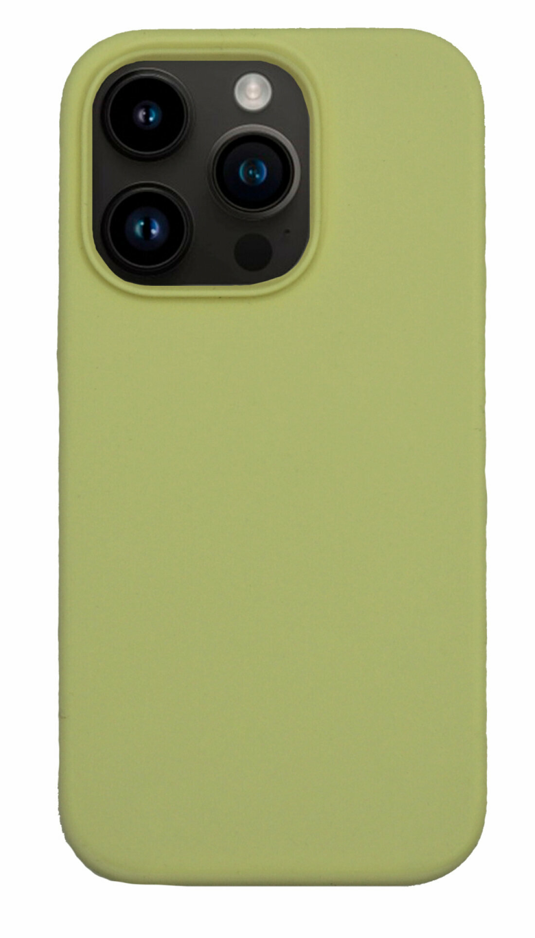 Чехол-накладка для iPhone 14 Pro, Silicon Case, без лого, молочный