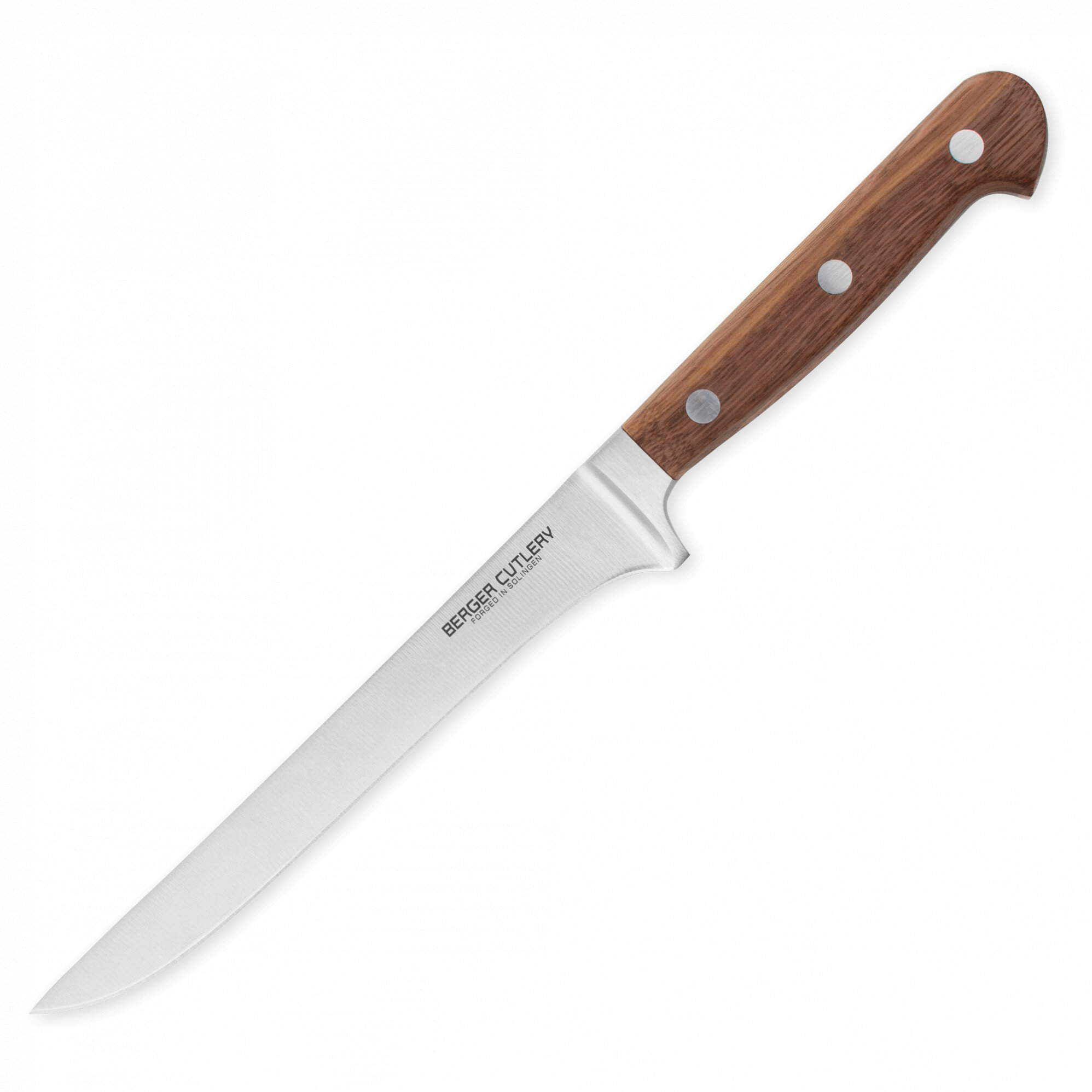 Обвалочный нож BERGER CUTLERY Classic Walnut, 16см, сталь X50CrMoV15, нескользящий, дерево