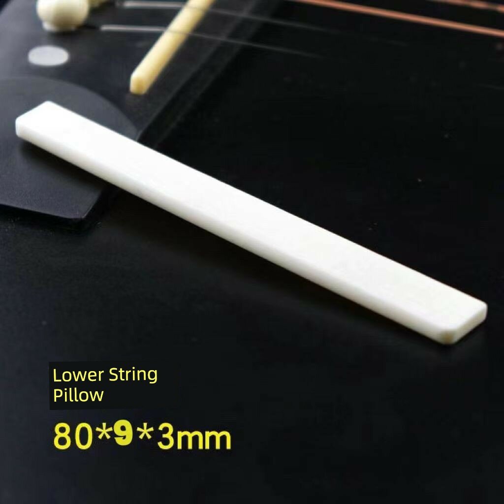 Кронштейн для струн на акустическую гитару, из чистой кости, малый аксессуар, конус для крепления струн, верхний и