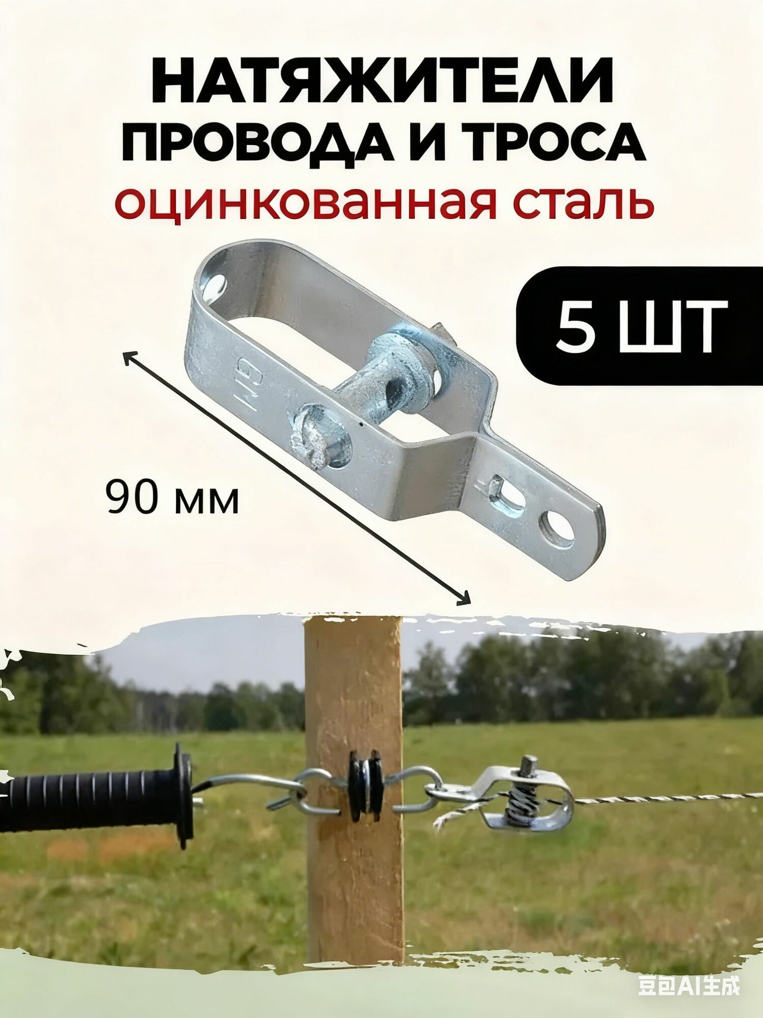 5 шт Натяжитель провода и троса стальной для шпалер виноградника