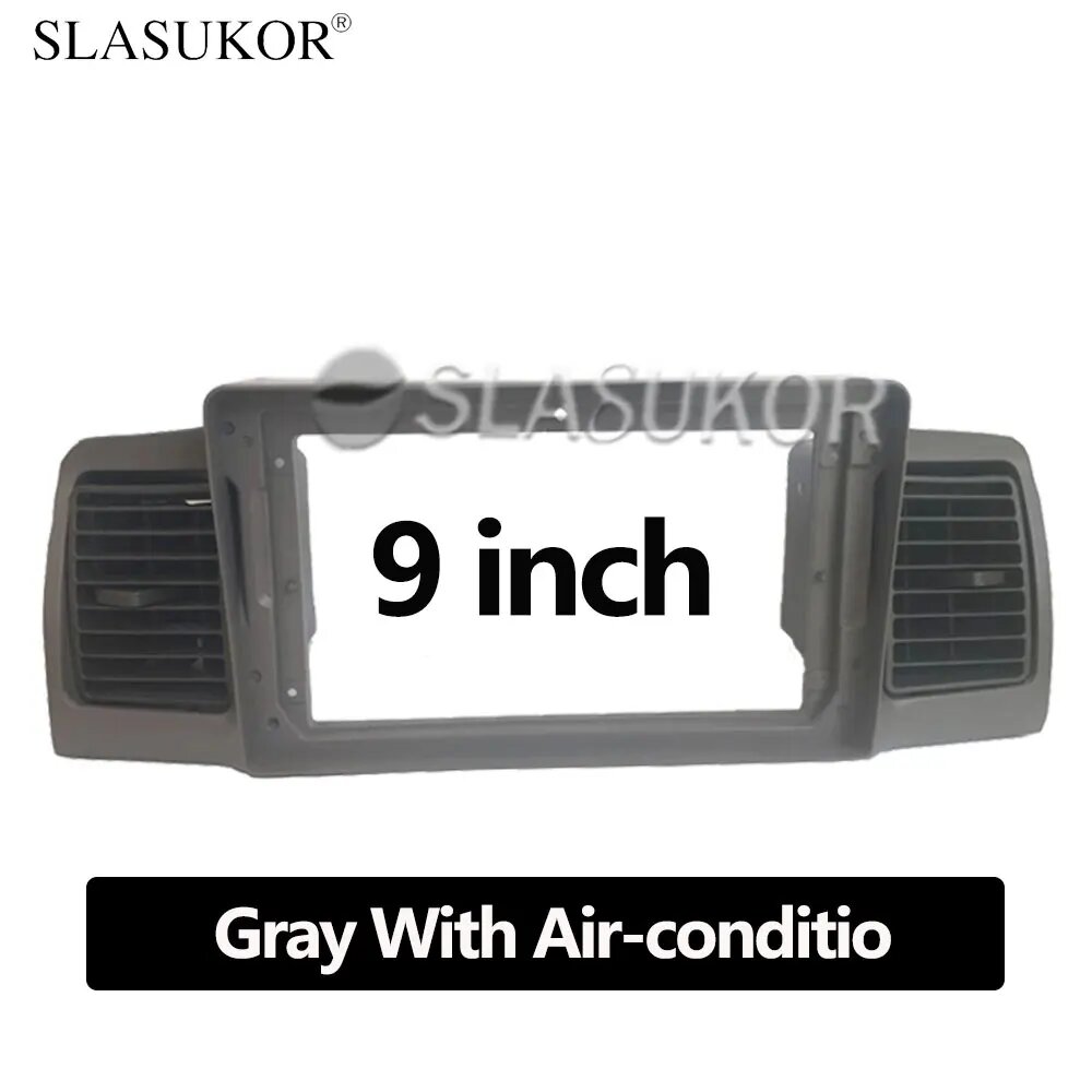 9-дюймовый Android аудио для Toyota Corolla E120 EX BYD F3 2007 2008- 2011 Автомобильный ABS радио приборная панель GPS стерео панель 2 Din рамка with air-conditio