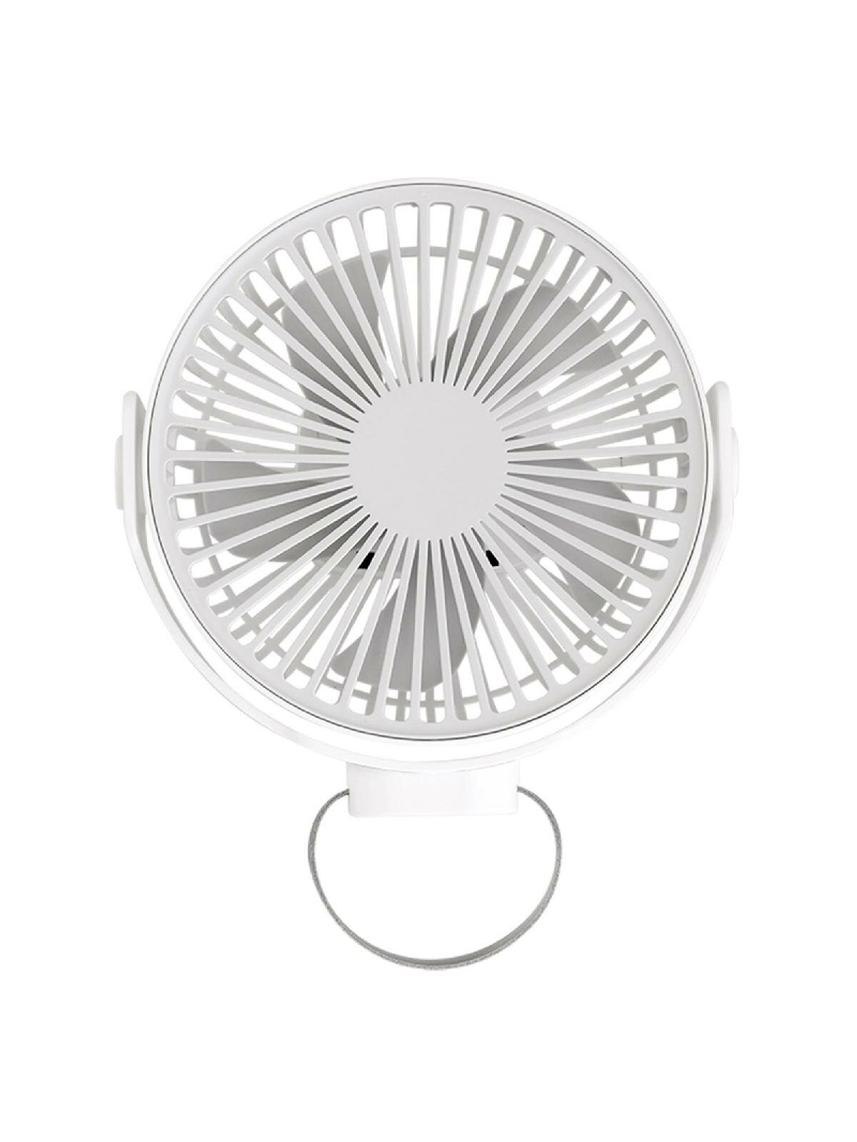 360 Rotation 7-Inch USB Powered Desk Fan Hanging Fan 4 Speed Ceiling Fan for Camping Tent Outdoor School Home Office