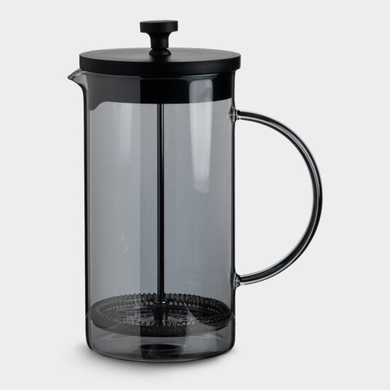 Френч-пресс Anna Lafarg Arabica 1 л, стекло/сталь, серый (ANLAF-321702D)