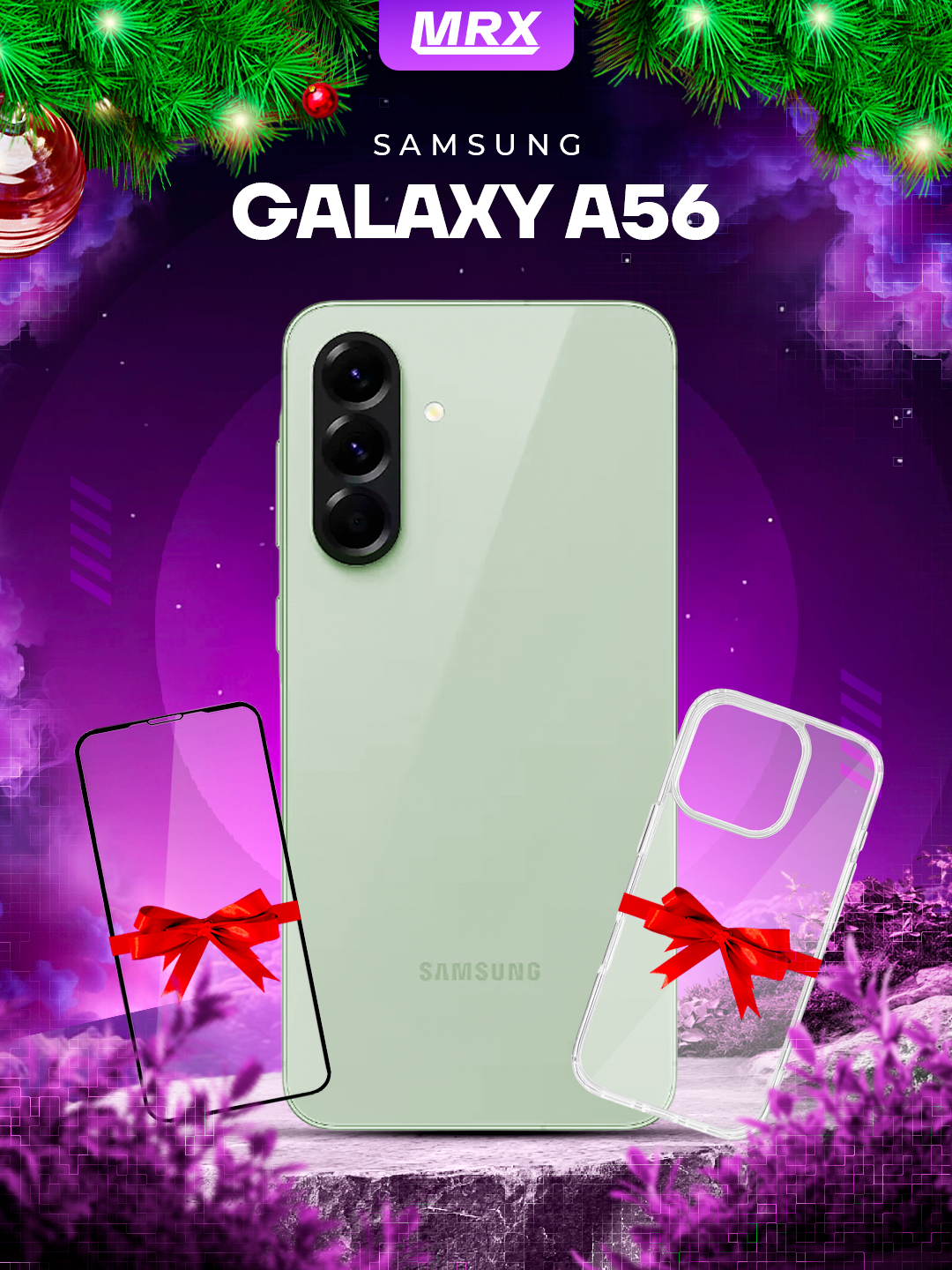 Смартфон Samsung Galaxy A56, 8/128 ГБ, 6.7", Super AMOLED, 120 Гц, 5000 ...