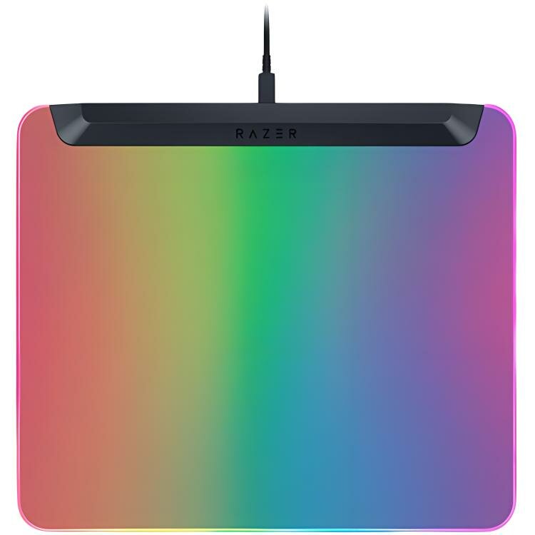 Коврик для мыши Razer Flame Godbug V2 Pro Edition, белый радужный RGB, цвет: black