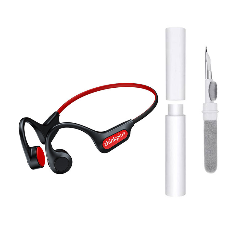 Беспроводные наушники Lenovo черные и красные, до 20 часов работы, Bluetooth 5.0