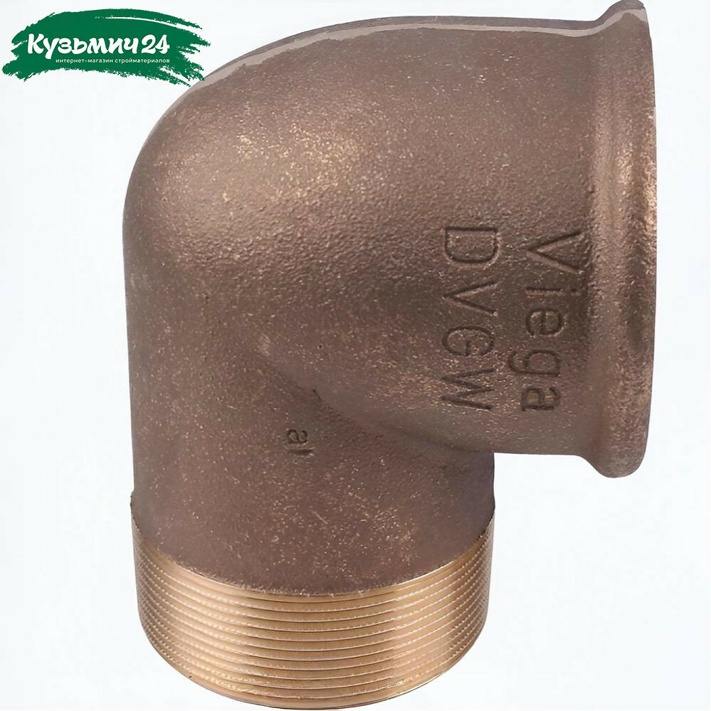 Угольник 90 гр. переходной Viega 28-3/4", пайка-НР, для медных труб, бронза