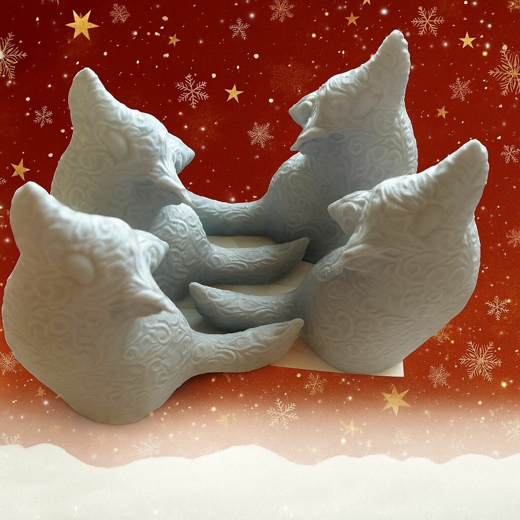 Декоративный орнамент Волк/Лиса. Фигурка. Статуэтка. Скульптура. Для украшения, декора. Готика.