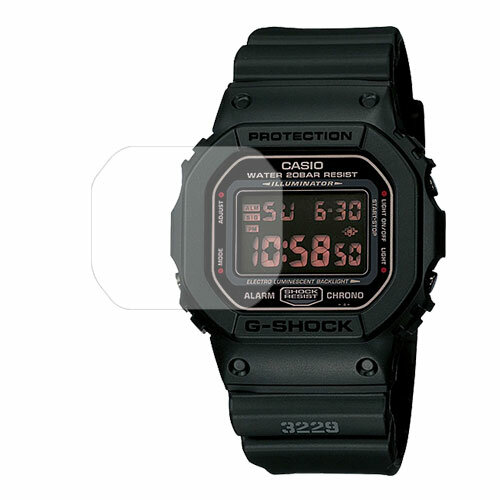 Скрин Мобайл защитный экран для часов Casio DW-5600MS-1 из гидрогелевая плёнка прозрачная