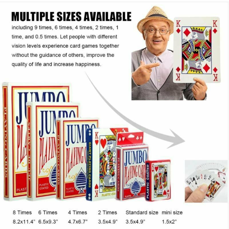 Игровые карты большие бумажные для домашнего развлечения и украшения вечеринок