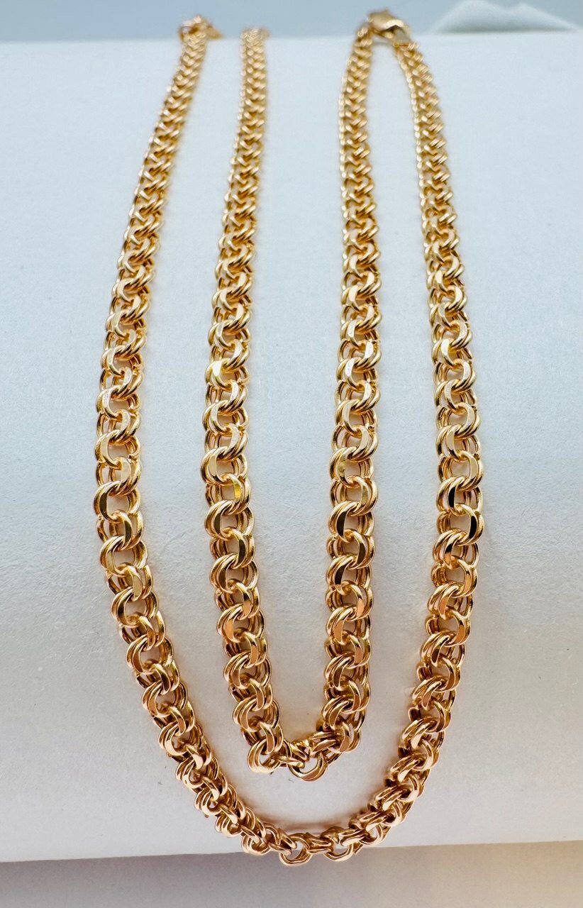 Цепь красное золото, 585 проба