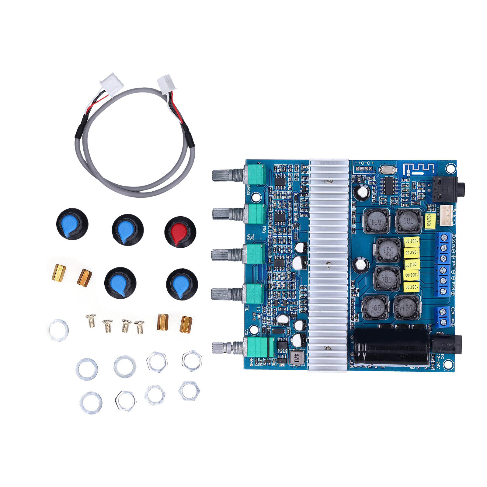 Плата усилителя сабвуфера 2.1-канальная, высокая мощность, Bluetooth 4.2, цифровая плата усилителя мощности 12‑24 В TPA3116D2