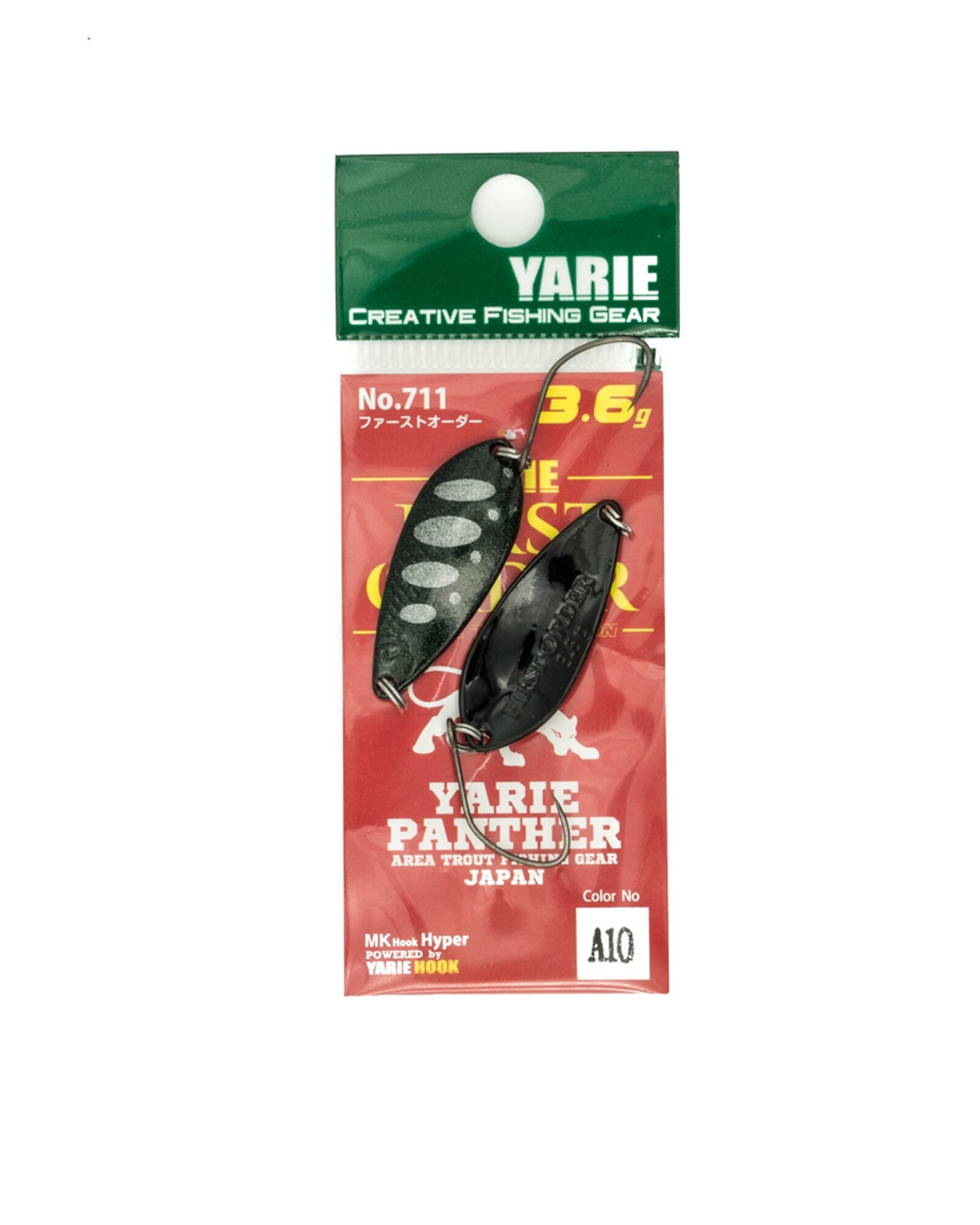 Блесна рыболовная YARIE №711 FIRST ORDER, на форель, 3.6гр цвет A10