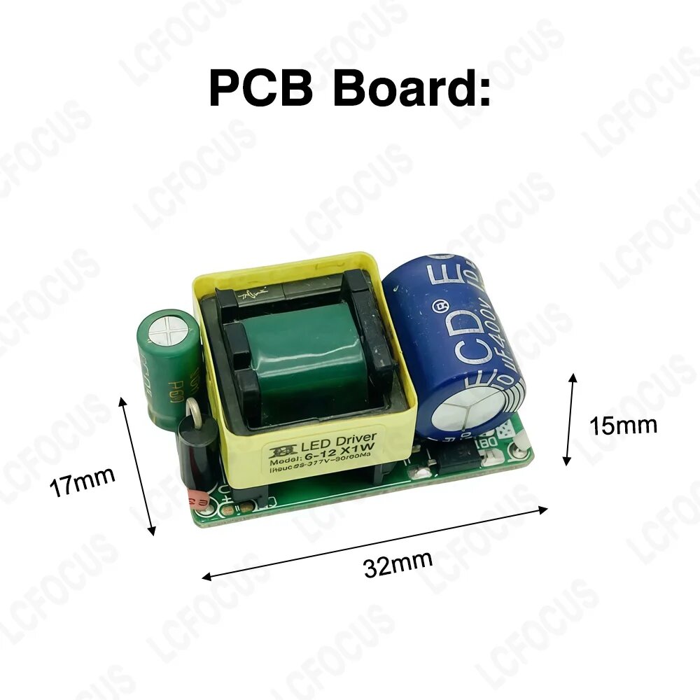 LCFOCUS Трансформатор 3-10 Вт, 250mA, Цвет: PCB Board — фото 1