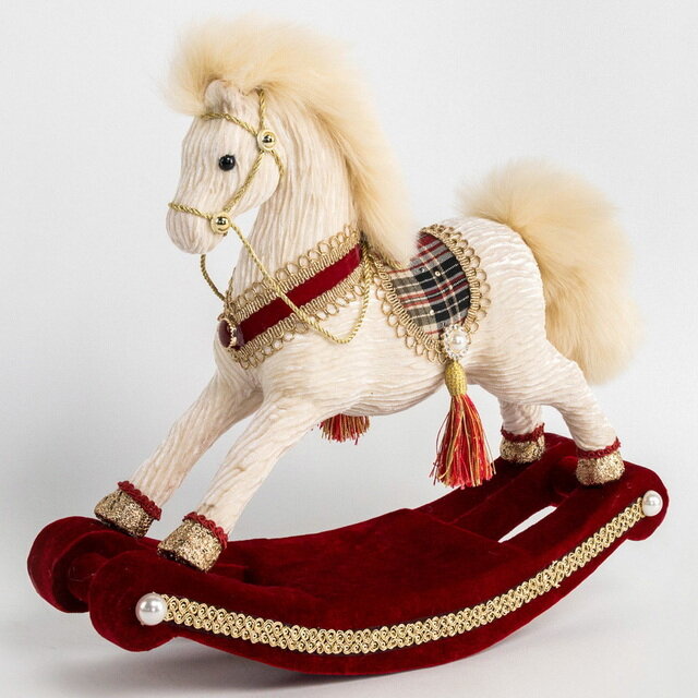 Декоративная фигурка Лошадка-качалка Bebington 40 см, Winter Deco, 1135201