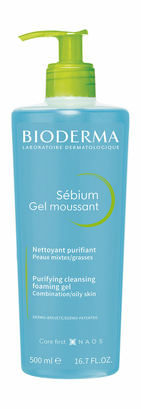 Bioderma Sebium Gel Moussant Очищающий гель для кожи лица, склонной к акне, с помпой | 500 мл 500мл