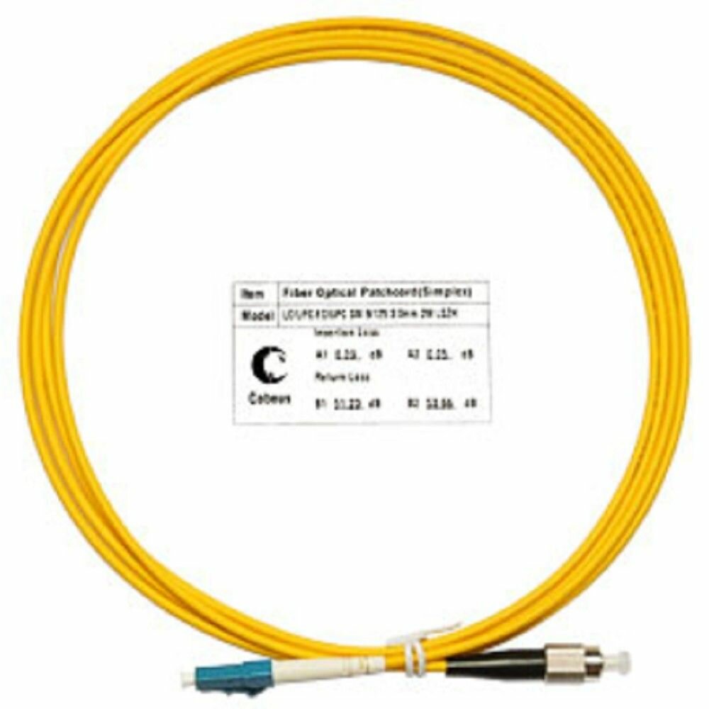 Cabeus Патч - корды волоконно - оптические, пигтейлы FOP s - 9 - LC - FC - 2m Шнур оптический simplex LC - FC 9 125 sm 2м LSZH
