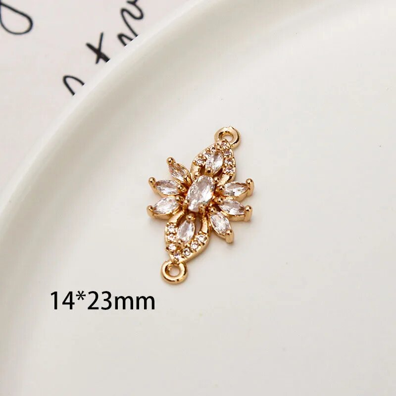 Комплект для создания украшений из меди с инкрустацией циркония 2