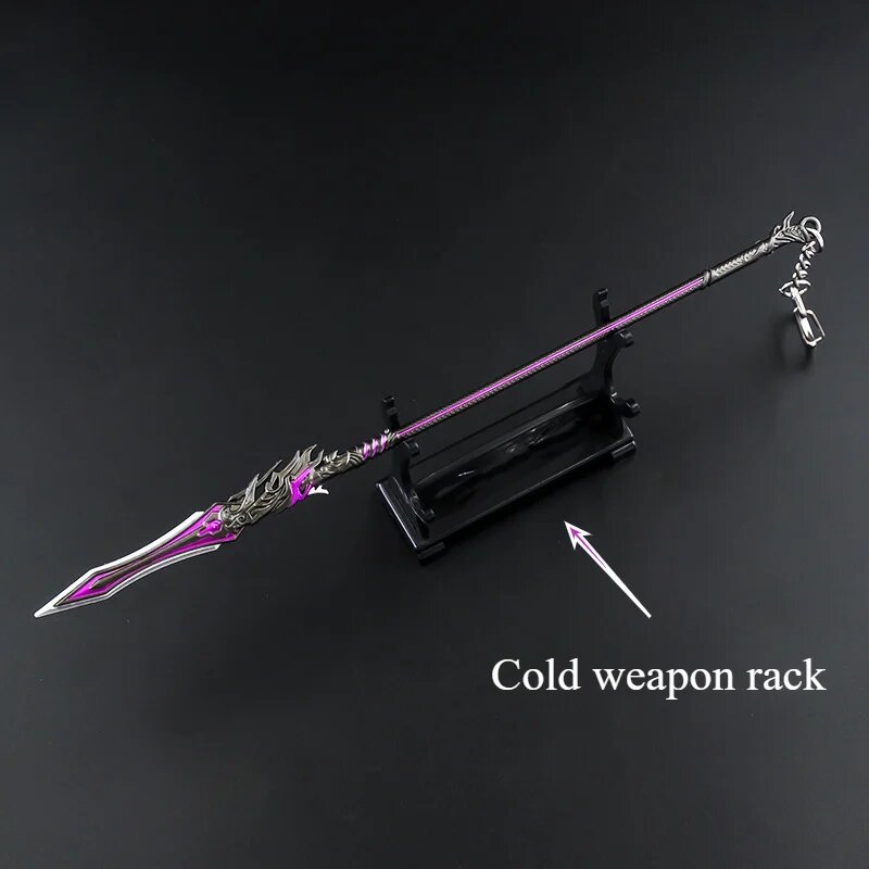 Металлическое копье с подставкой Cold weapon rack