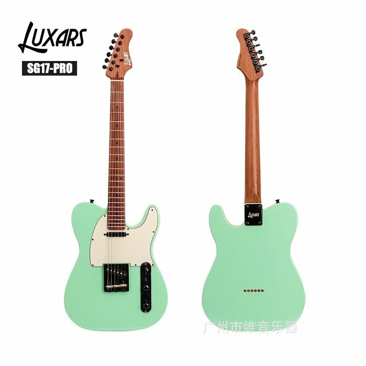 Корпус из тополя, гриф из клена, круглые лады, электрогитара Alnico класса High-End TL
