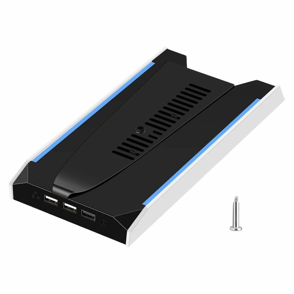 Охлаждающая стойка универсальная вертикальная для PlayStation 5 Slim и PlayStation 5 Pro с регулируемыми вентиляторами и