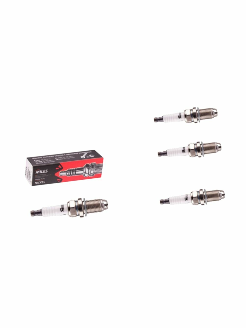Свечи зажигания Грейт Волл Ховер/Н3/Н5 бензин (Great Wall Hover/H3/H5) комплект 4 шт. MILES