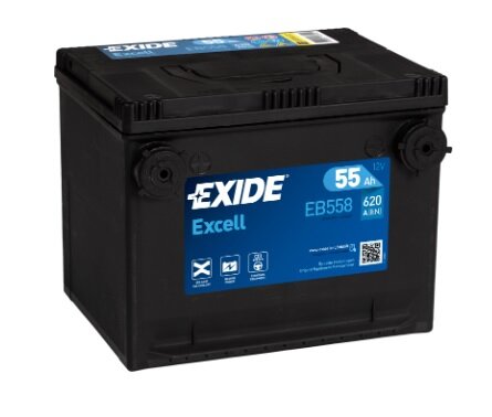 Автомобильный аккумулятор EXIDE EXCELL EB558 230x180x186