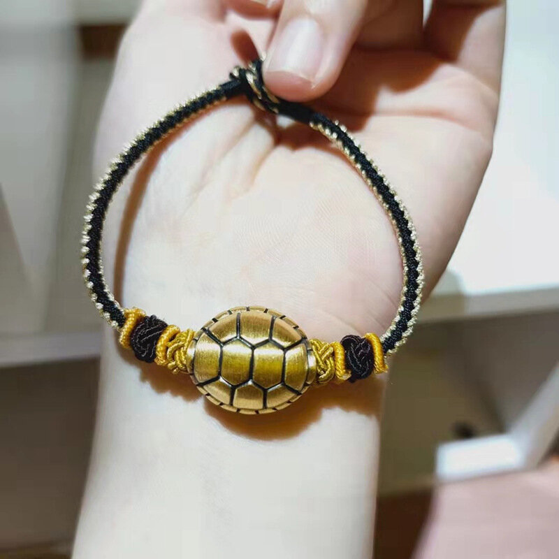 Браслет для гадания, YM S999 Серебро Черепаха 3D Пара Удача