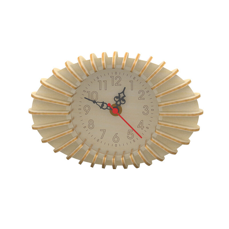 2026 Новейшие настенные часы-пазлы, деревянные часы, модель для сборки, 3D пазл, настольные часы, образовательная креативная игрушка, украшение