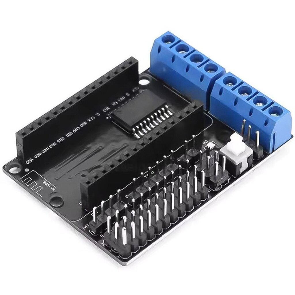 Подключение платы расширения С Двойным Управлением Двигателем Для Робототехнических Систем