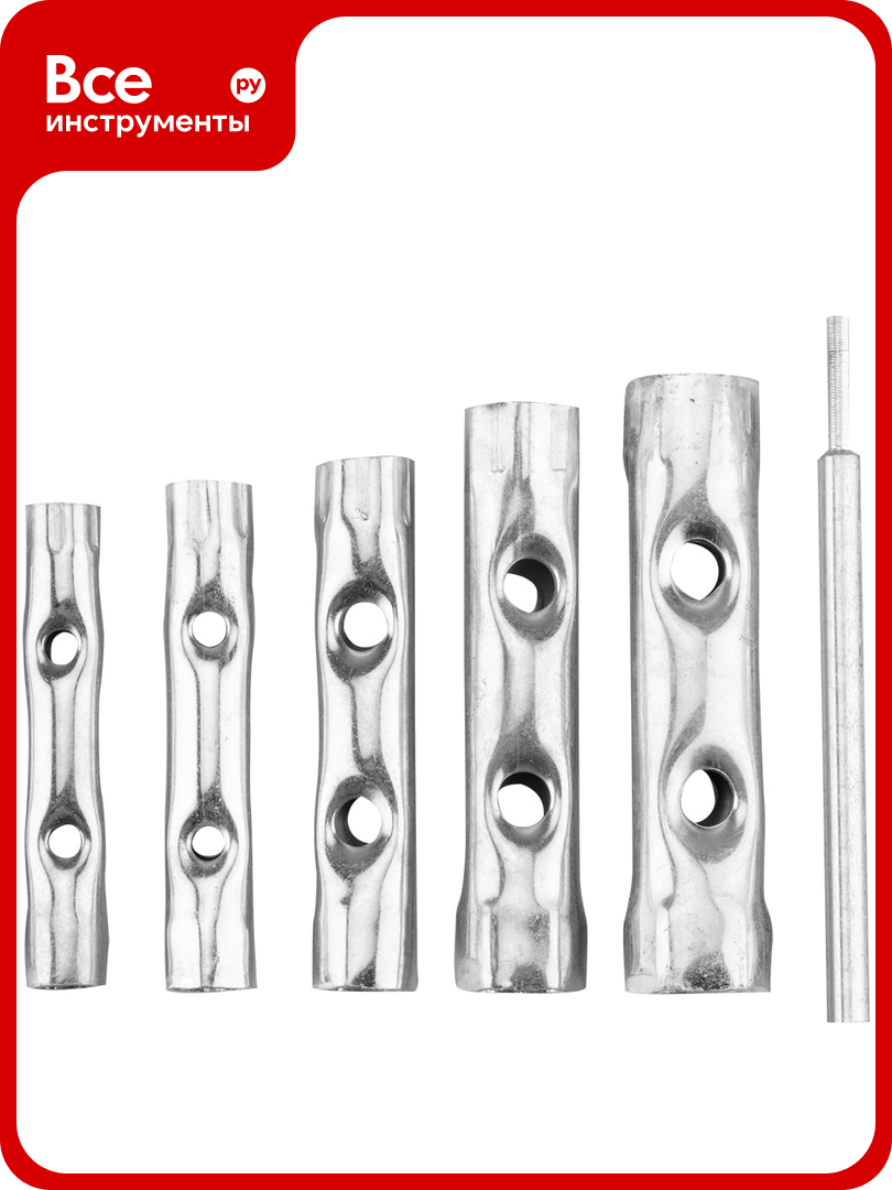 Набор торцовых трубчатых ключей Top Tools 8-17 мм, 6 шт. 35D191, из прочной