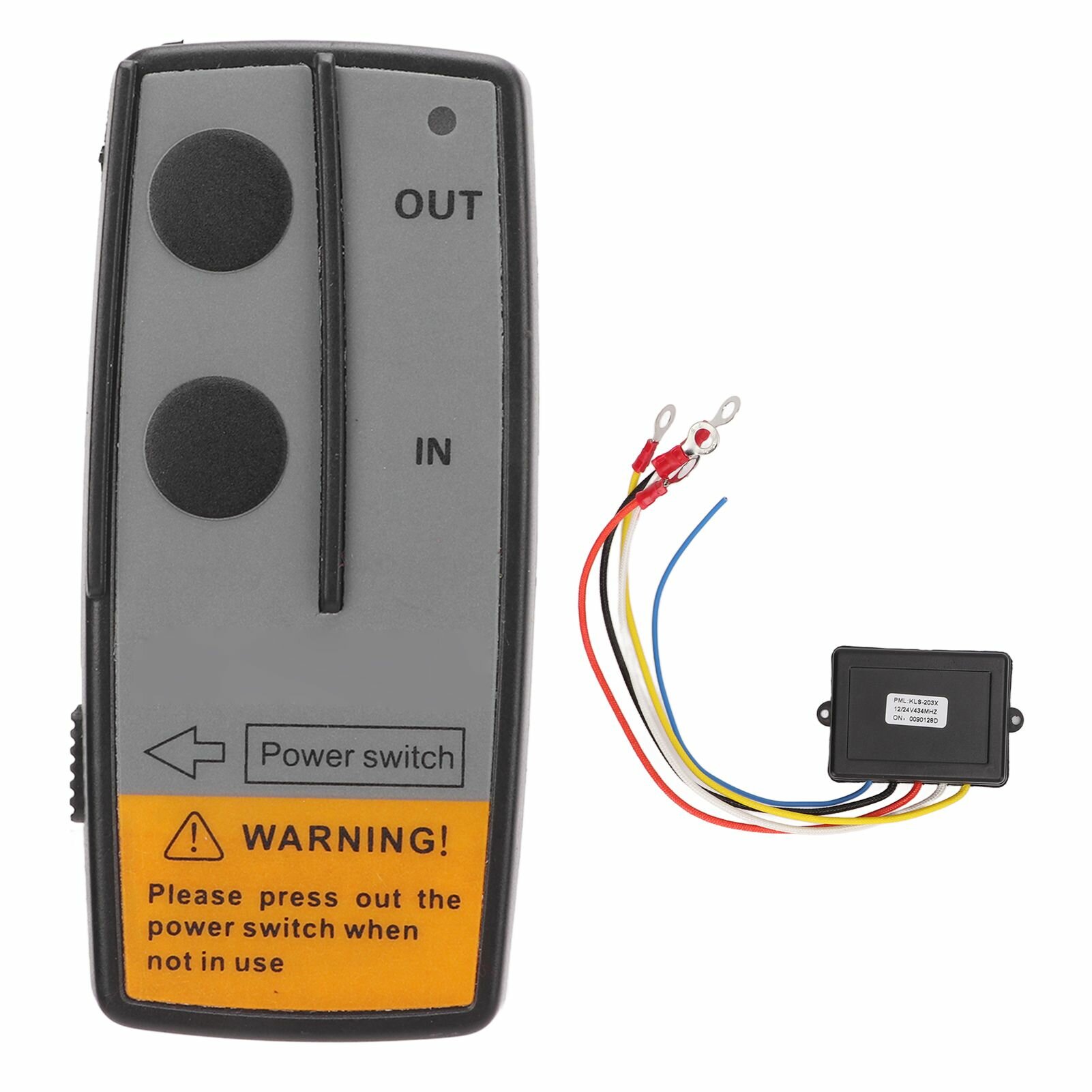 Универсальный беспроводной пульт ДУ для лебедки, контроллер с приемником 434 МГц для квадроциклов, черный