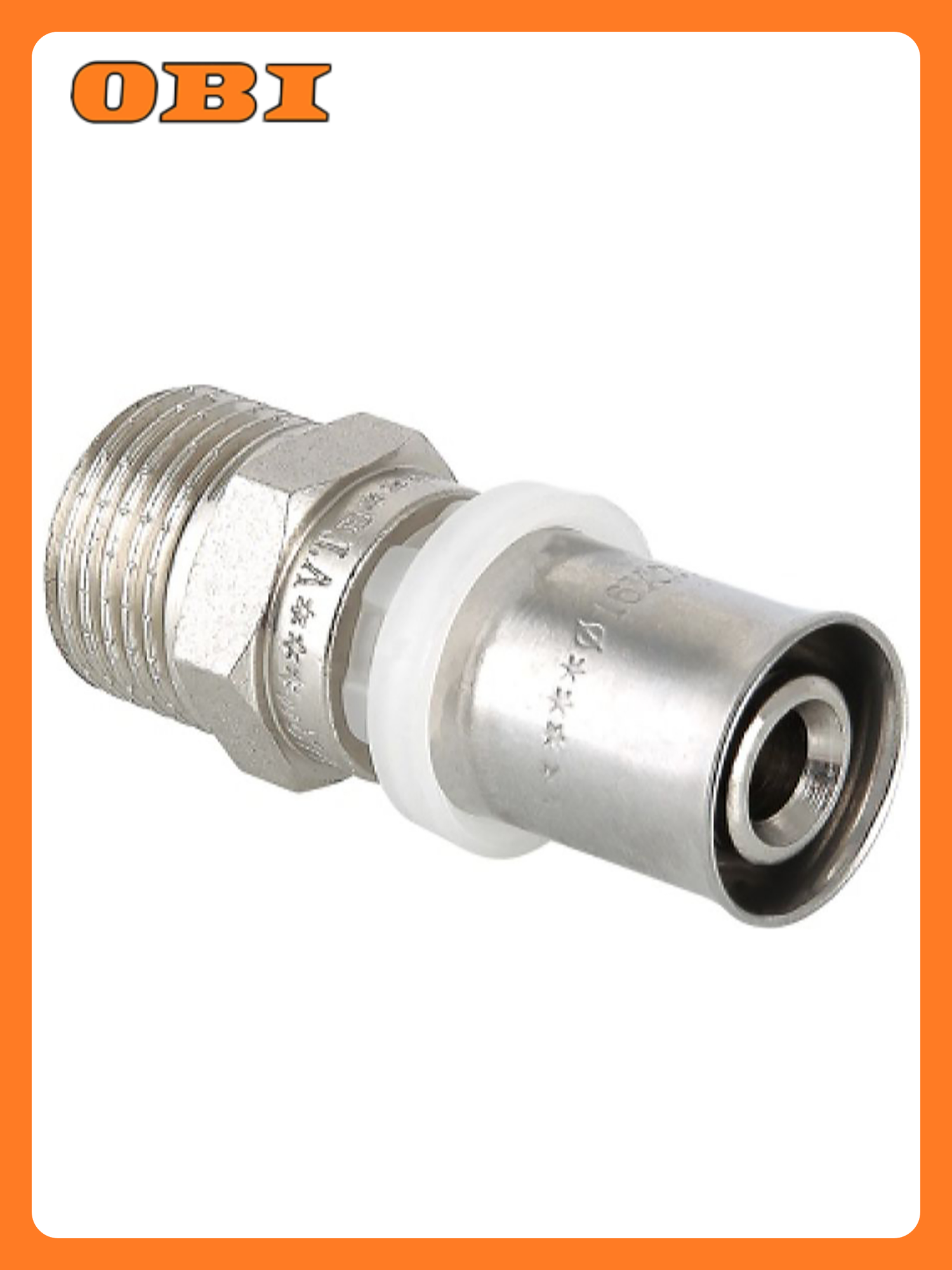 Соединитель латунь никелированный VALTEC VTm.201. N 3/4" х 26 мм