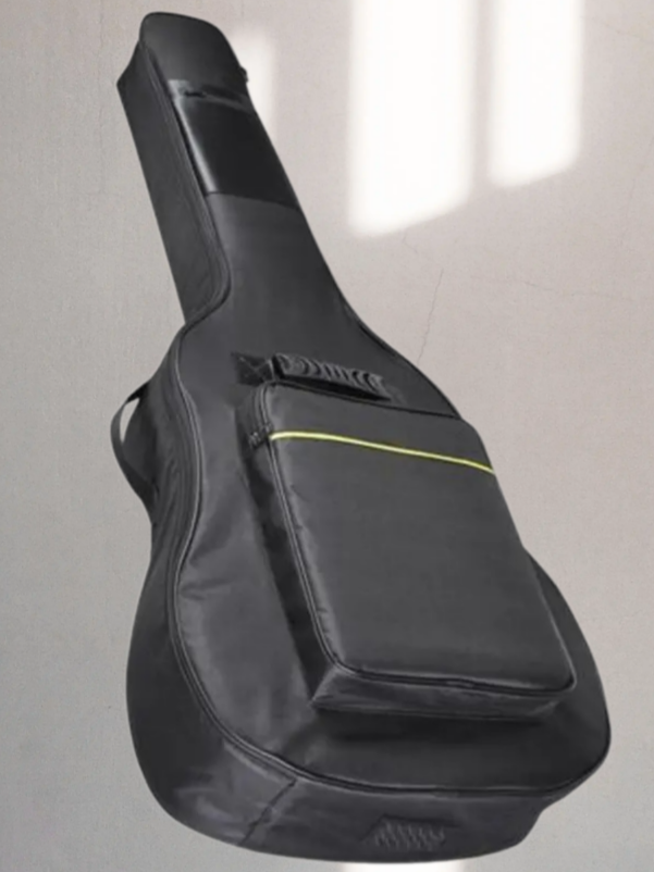 Чехол для акустической гитары от 38 до 41 дюйма и гитары классической от 3/4 до 4/4. Чехол утепленный. Ткань Oxford.