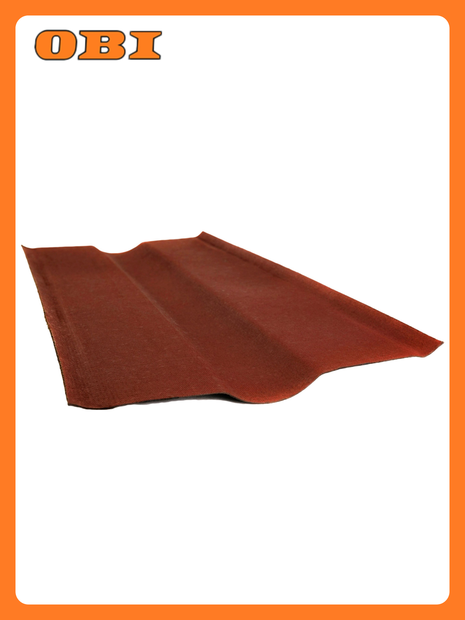 Ендова Ондулин красный 100х36 см