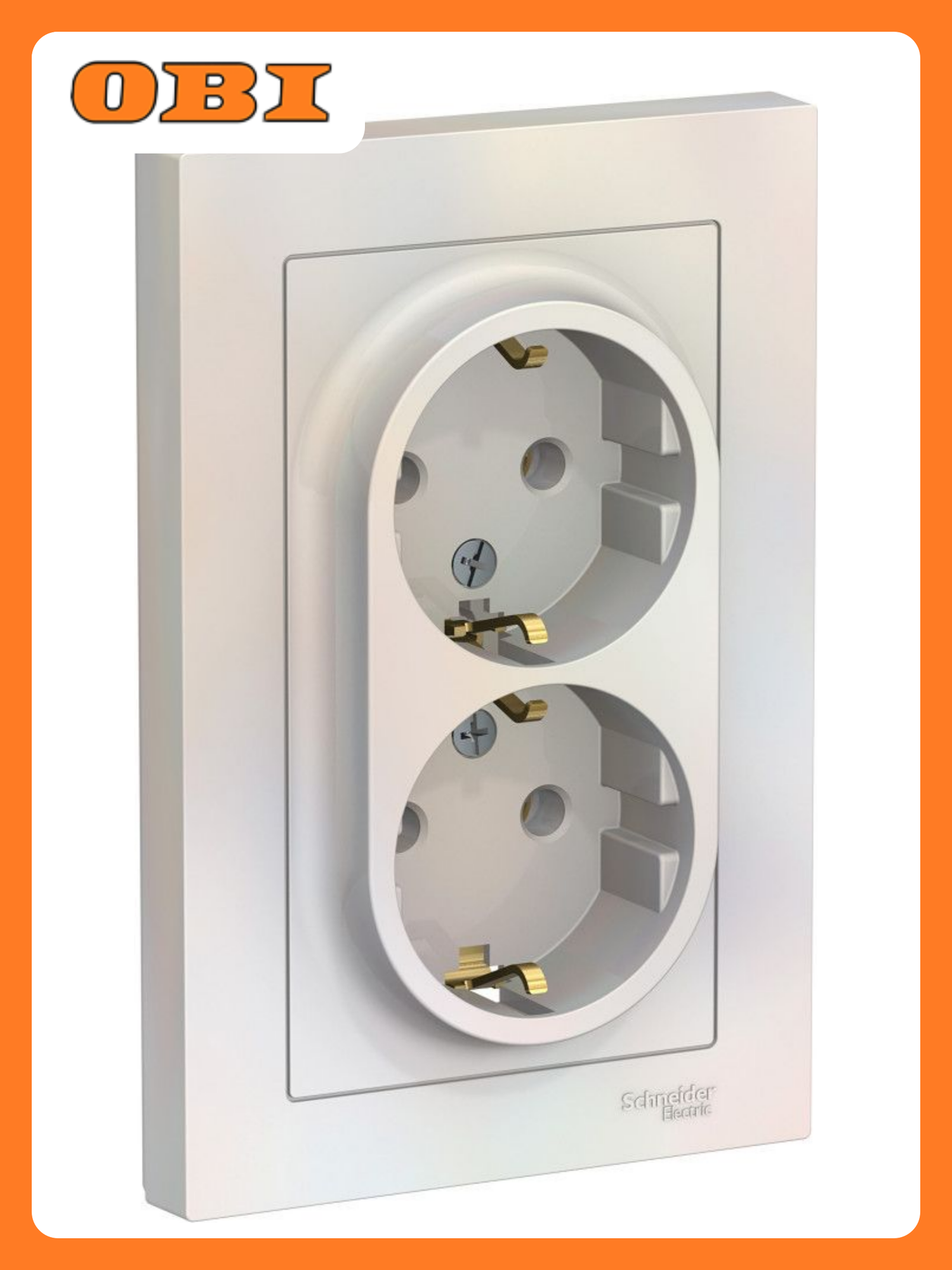 Розетка электрическая 2 поста Systeme Electric Atlas Design жемчуг